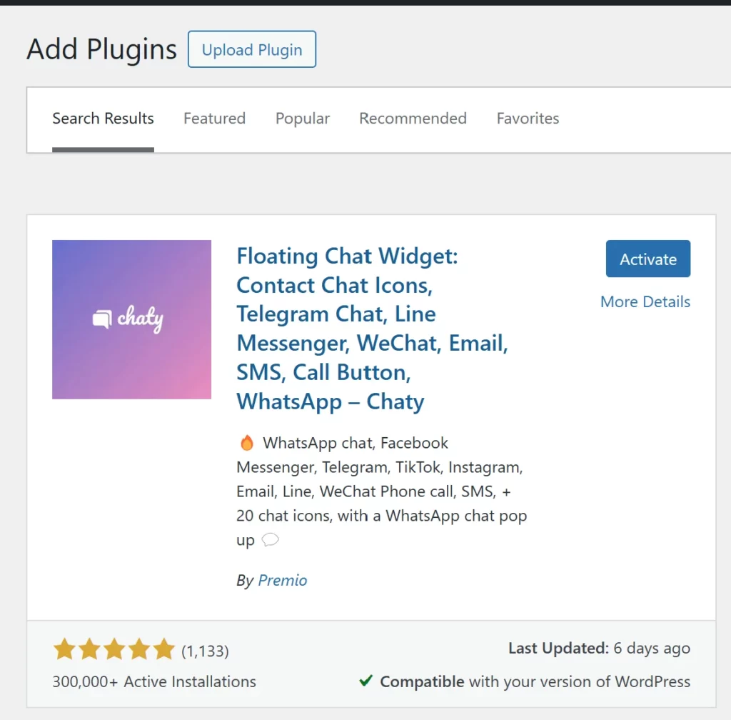 Come aggiungere la chat dal vivo a un sito Web con Chaty - Chaty